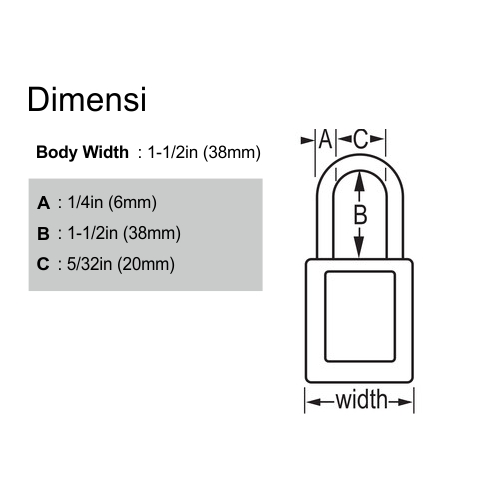 Jual Produk MASTERLOCK 410BLU BLUE ZENEX THERMOPLASTIC SAFETY PADLOCK ...
